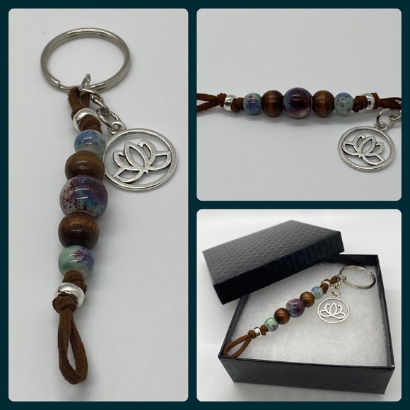 Accessories | Handmade Lotus Keychain Nwt | Poshmark